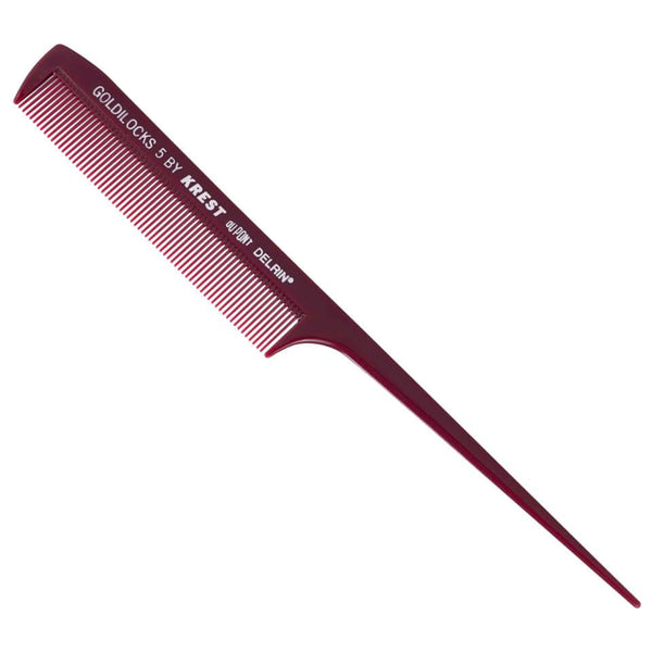 Krest Combs Goldilocks No5 Extra Fine Tooth Rattail Comb 21.5cm